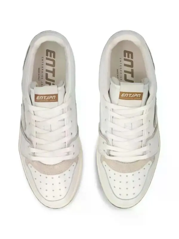 ENTERPRISE JAPAN Rocket Patch Perforated Sneakers
