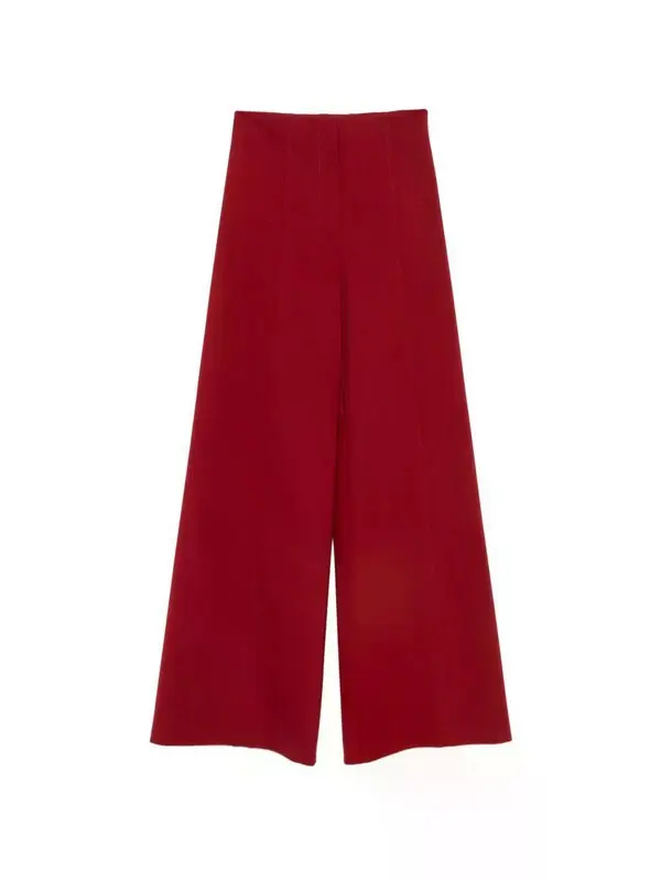 Liviana Conti Wide Leg Trousers - Red