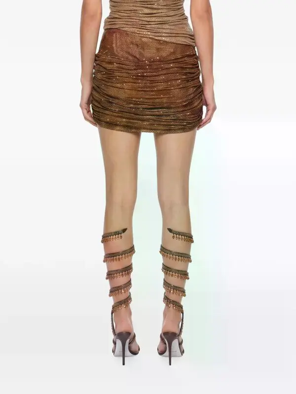 Giuseppe Di Morabito Ruched Embellished Mini Skirt