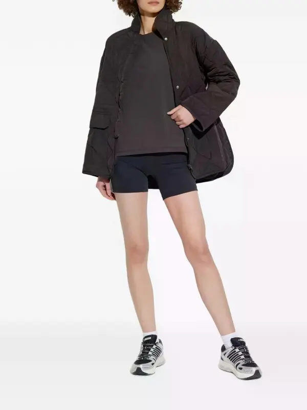 RETHINKIT STUDIOS Logo-patch High-waisted Stretch Shorts