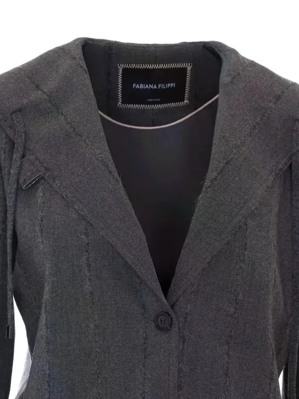 Fabiana Filippi Hooded Button-up Jacket