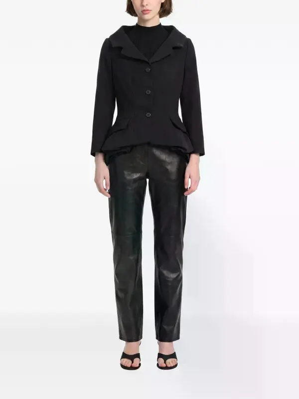 Magda Butrym Cotton Peplum Blazer