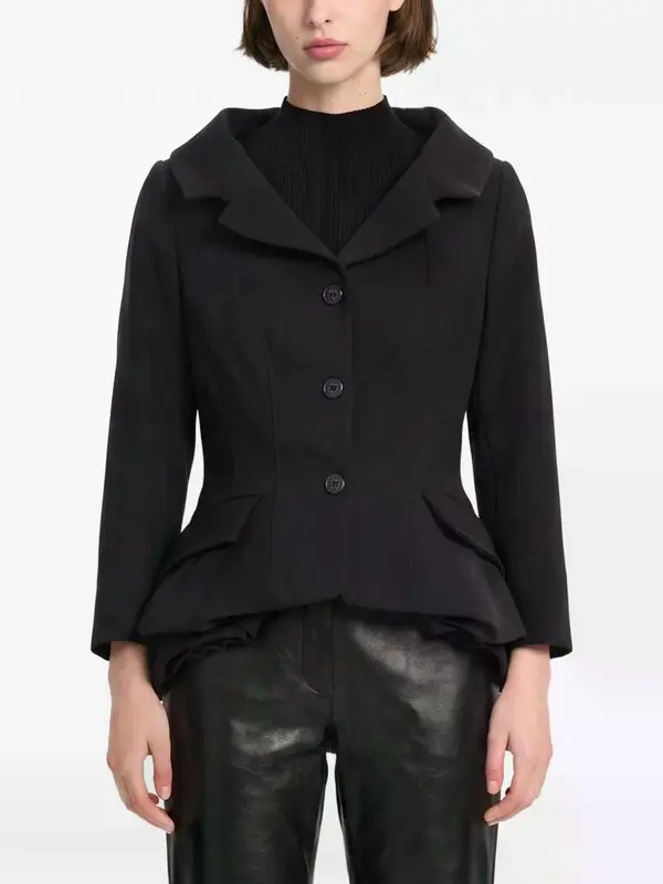 Magda Butrym Cotton Peplum Blazer