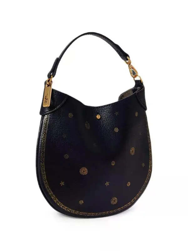 Polo Ralph Lauren Celestial Print Leather Tote Bag