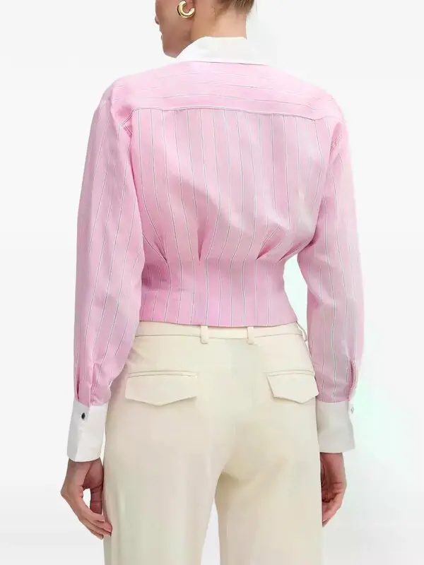 MORGAN Striped Corset Style Shirt