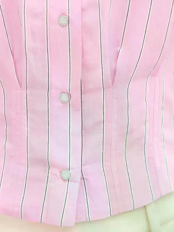 MORGAN Striped Corset Style Shirt