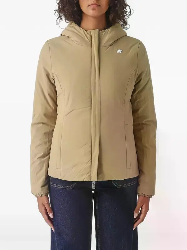 K-WAY Lily Hooded Logo-patch Jacket