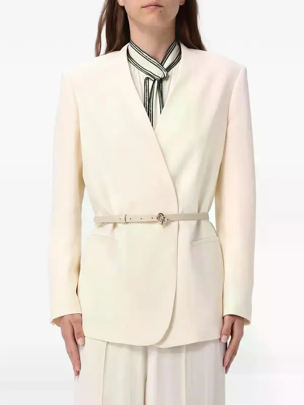 Fabiana Filippi Belted Wrap-front Blazer