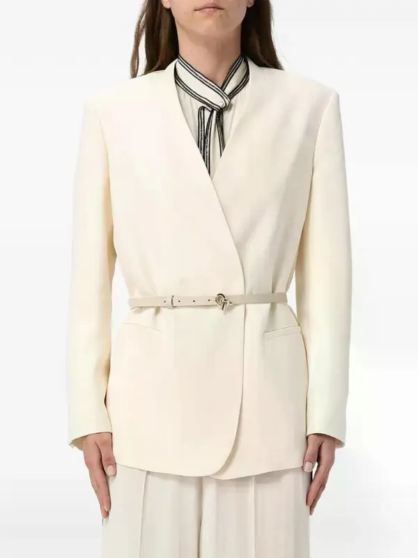 Fabiana Filippi Belted Wrap-front Blazer