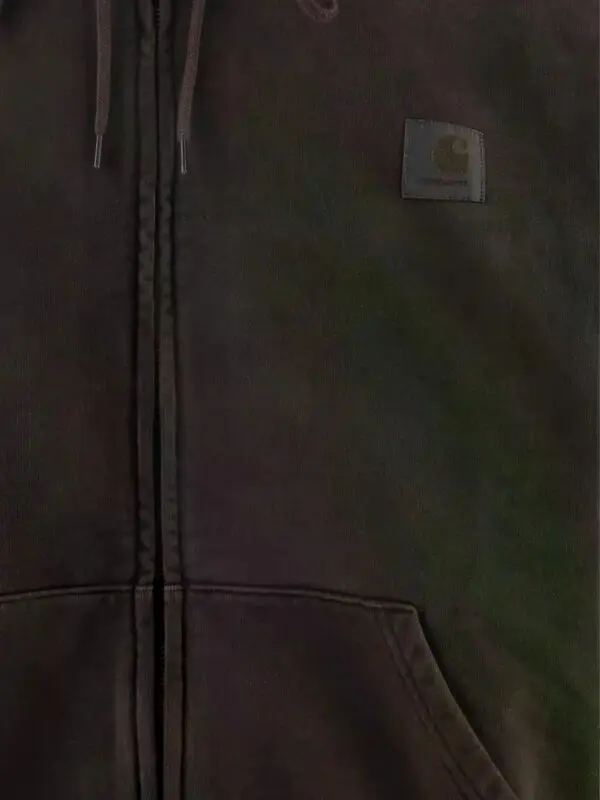 Carhartt Work In Progress Logo-patch Zip-up Hoodie