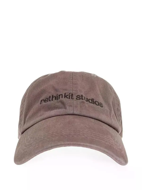 RETHINKIT STUDIOS Logo Embroidered Baseball Cap - Brown