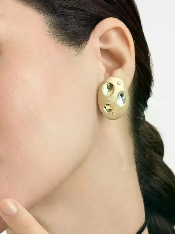 CAROL KAUFFMANN 18k Yellow Diamond Earrings
