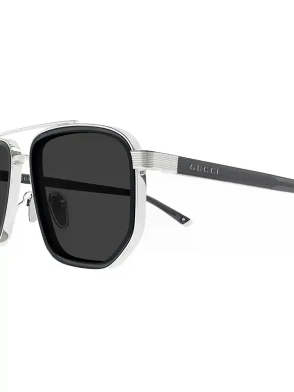 Gucci Tone Geometric-frame Sunglasses