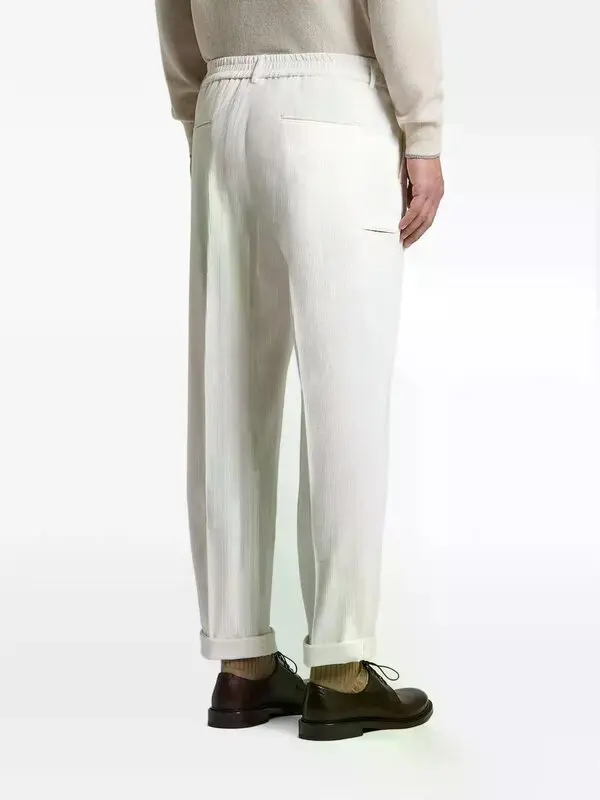 Peserico Corduroy Elasticated-waist Trousers
