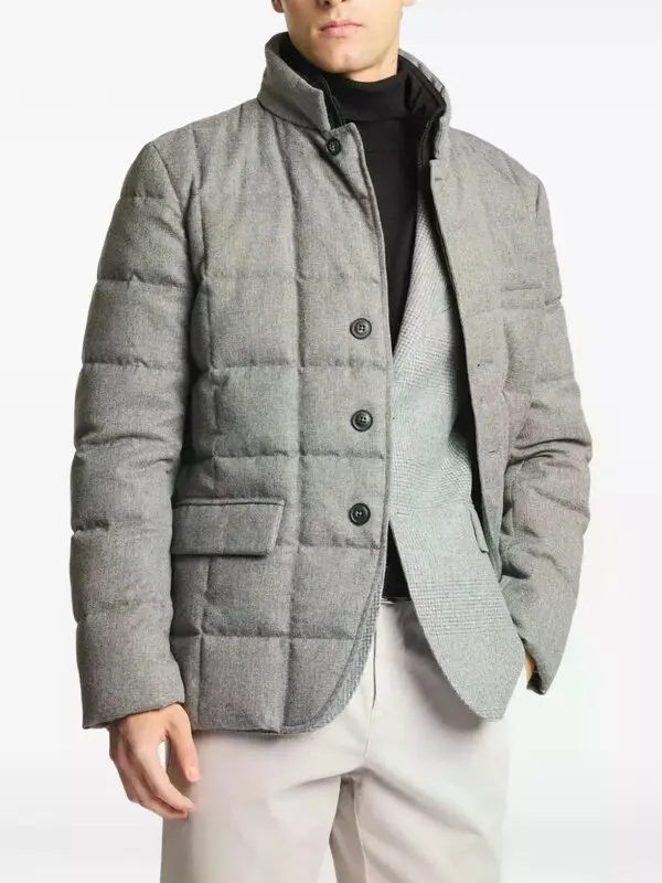 FAY Quilted High-neck Jacket