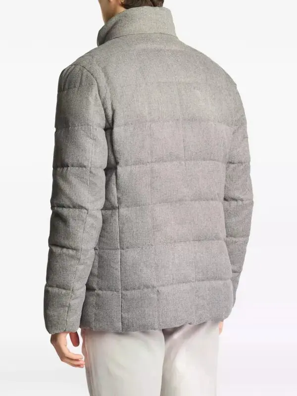 FAY Quilted High-neck Jacket