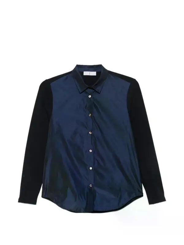 WHYCI Panelled Long-sleeve Shirt