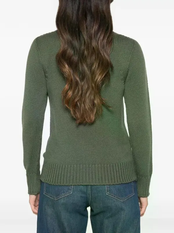 19.61 MILANO Ribbed-trim Mock-neck Sweater