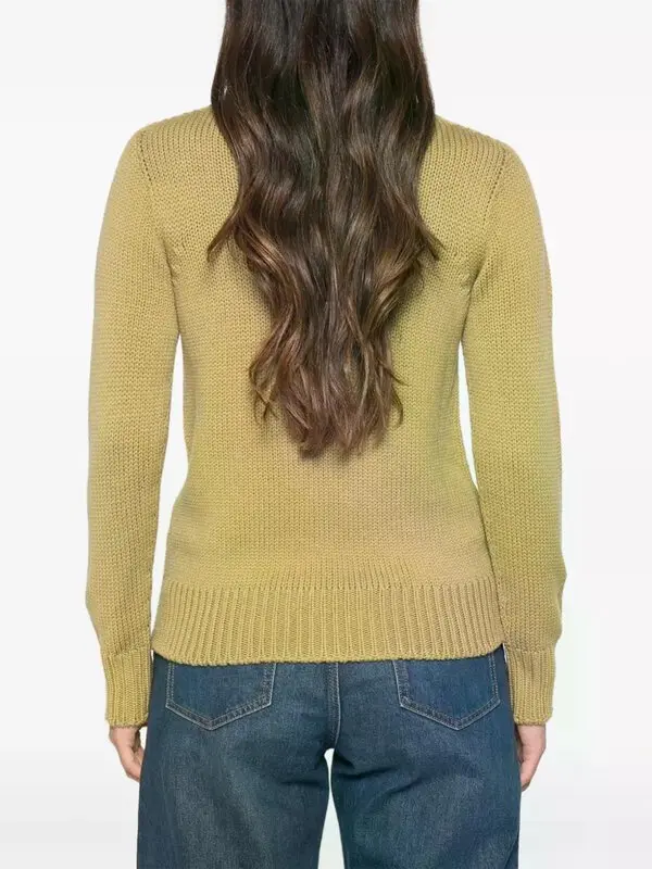 19.61 MILANO Mock-neck Ribbed-trim Sweater