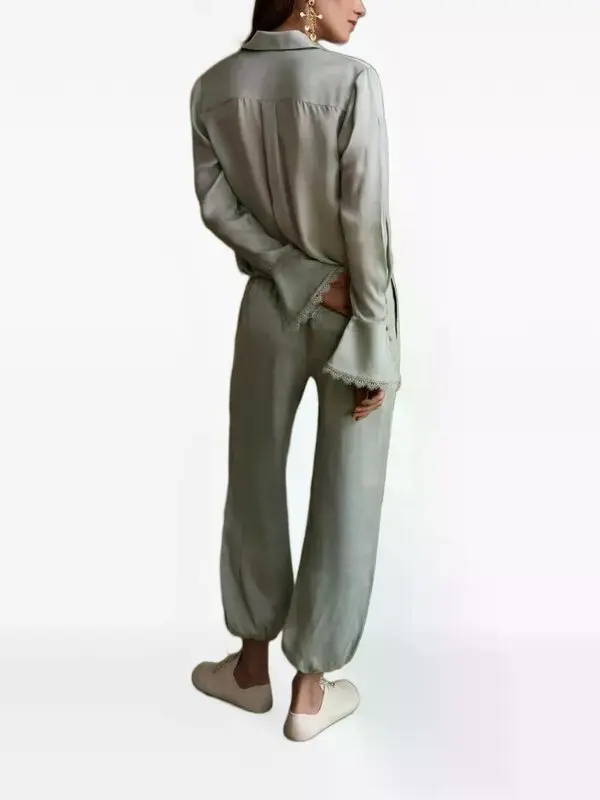 HEVRON Halina Drawstring-waist Elasticated-cuff Trousers