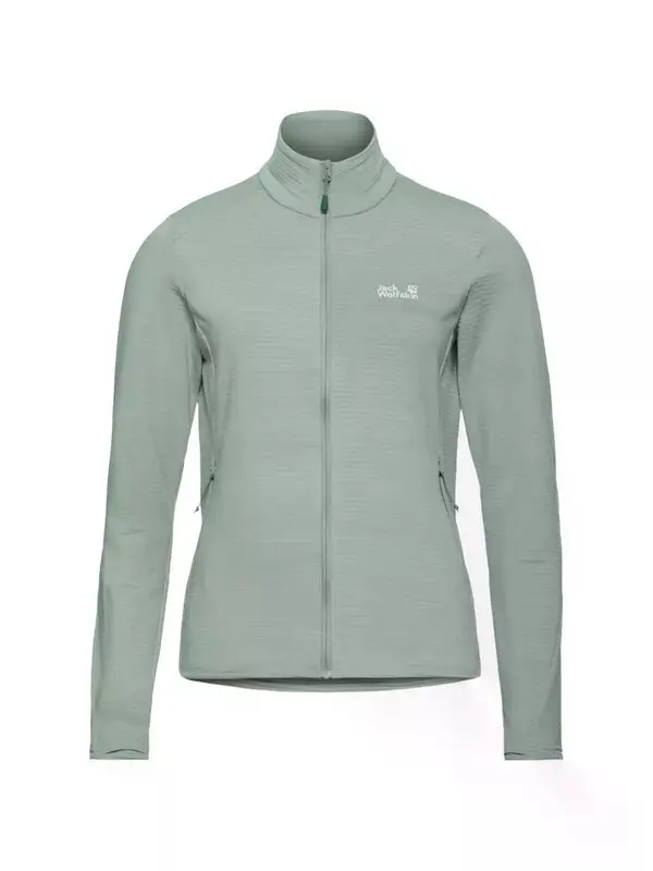 JACK WOLFSKIN Zip-up Ribbed Textured Sweatshirt