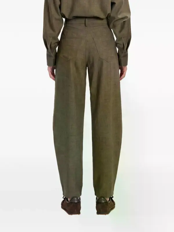 DARKPARK High-waisted Barrel-leg Trousers