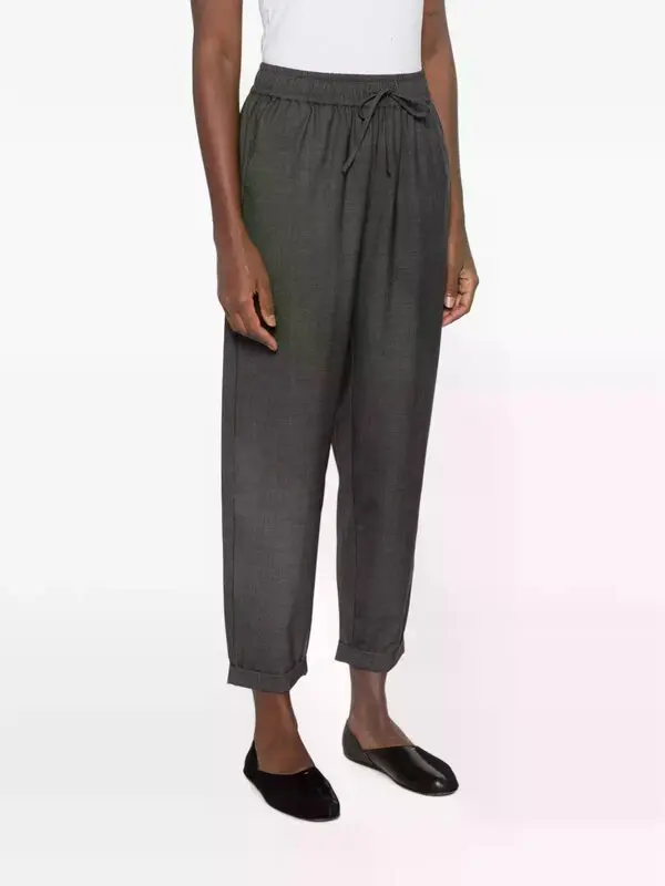 PSOPHIA Drawstring-fastening Cropped Trousers