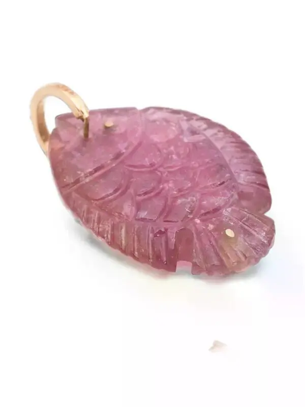 VIOLETTE Tourmaline And Diamond Fish Pendant