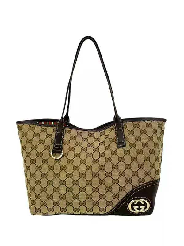 Gucci Gg Canvas New Britt Tote Bag