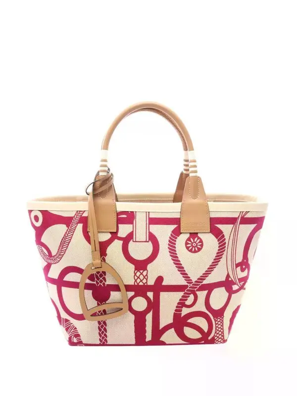 Hermès Toile Steeple 25 Handbag - Neutrals