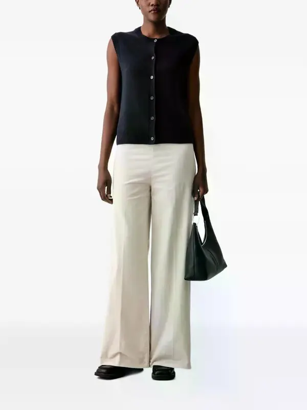 Marc O'polo Sleeveless Button-up Fine Knit Cardigan