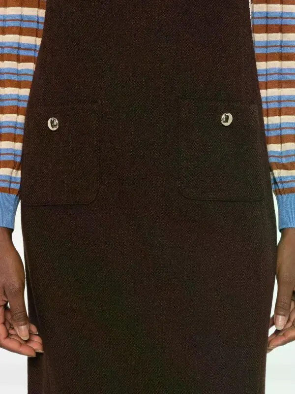 Maje Sleeveless Button-detail Dress
