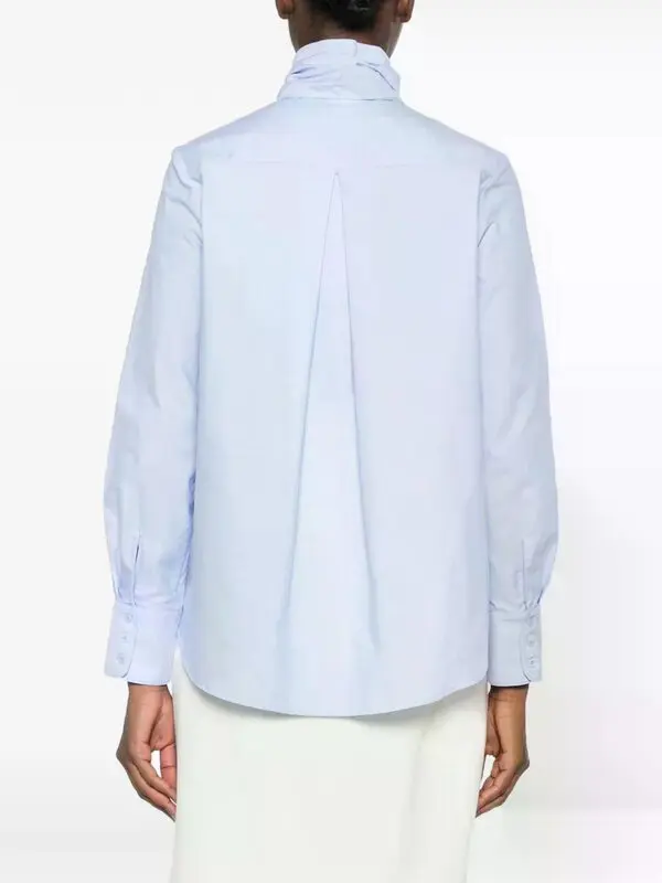 PSOPHIA Tie-neck Long-sleeve Shirt