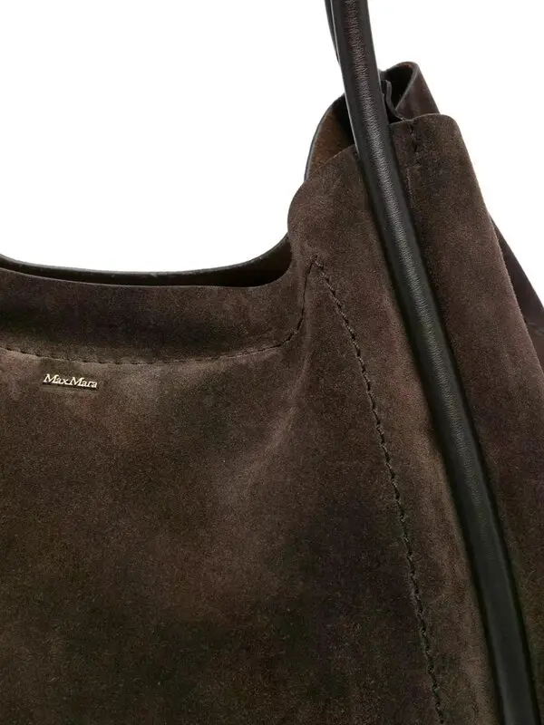 Max Mara Marine Suede Tote Bag - Brown