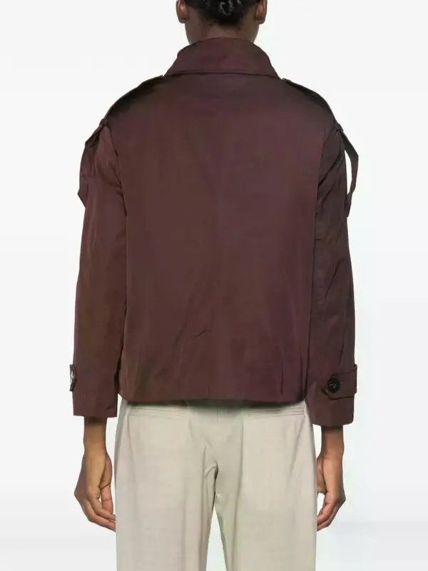 PSOPHIA Double-breasted Cropped Coat