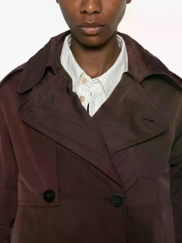 PSOPHIA Double-breasted Cropped Coat