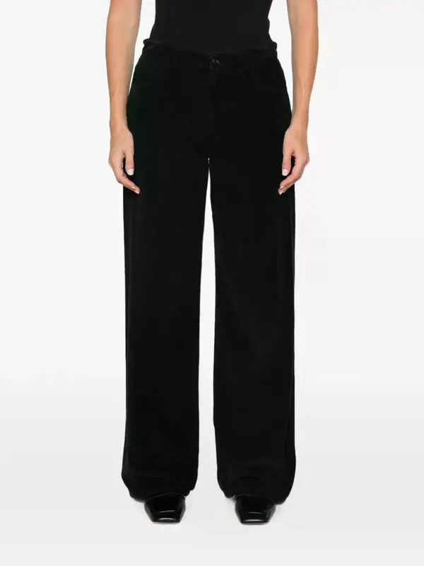 THE ROW Eglitta Corduroy-effect Wide-leg Trousers