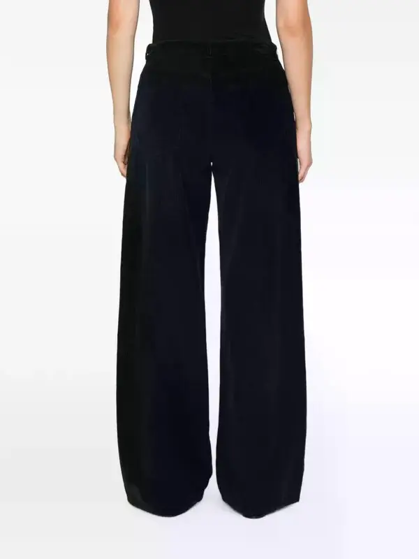 THE ROW Eglitta Corduroy-effect Wide-leg Trousers