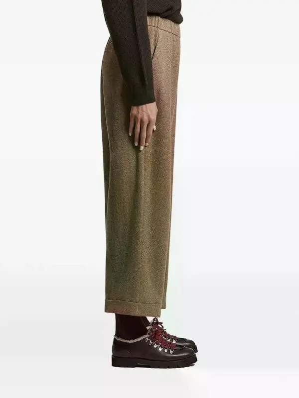 Peserico Elasticated-waistband Turn-up Trousers