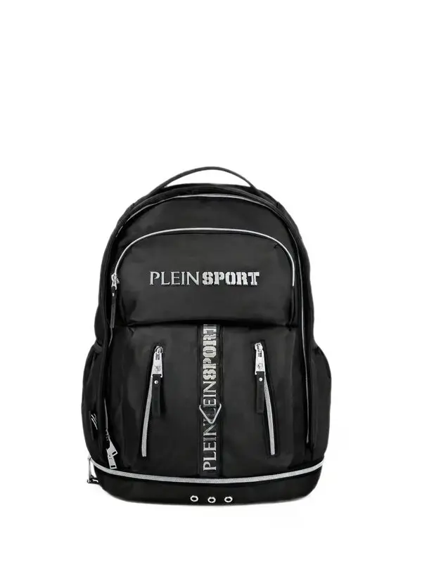 PLEIN SPORT Logo Plaque Backpack - Black