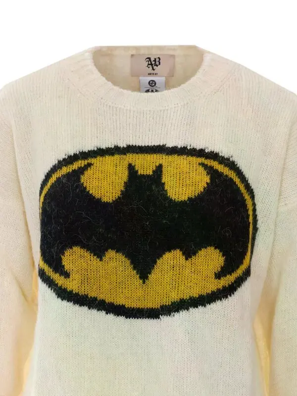 ANIYE BY Batman Intarsia Distressed Sweater