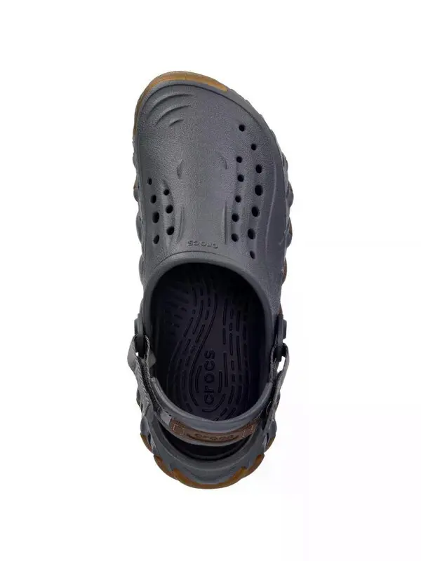 CROCS Echo Gum Ro Perforated Slingback Clogs - Grey