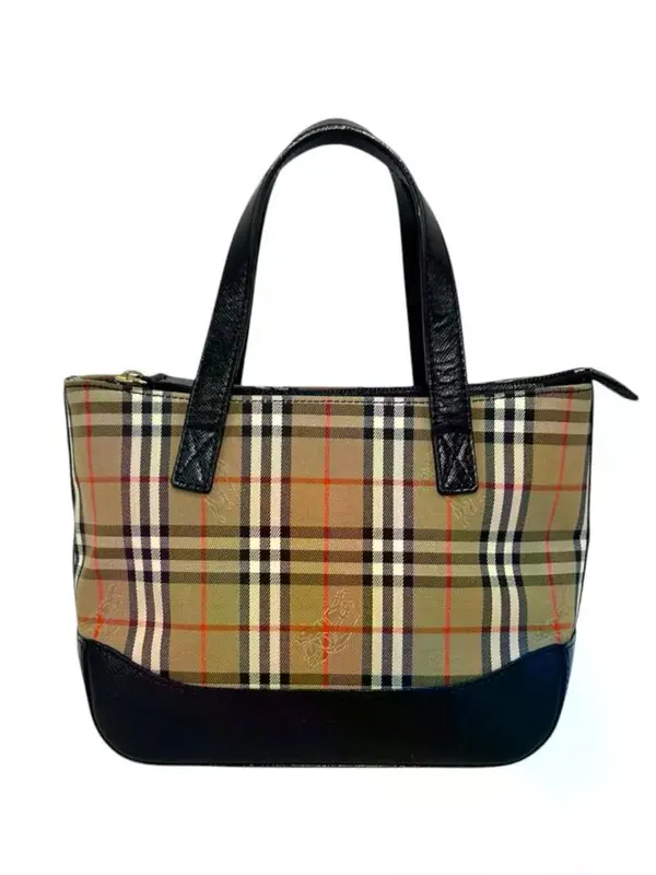Burberry Haymarket Check Canvas Handbag