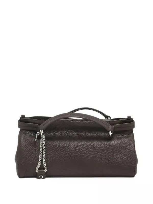 Orciani Small Virgo Grainy-leather Tote Bag - Brown