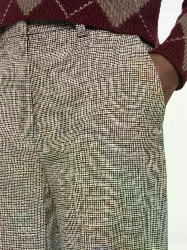 Maje Checked Trousers