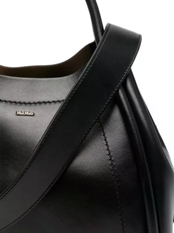 Max Mara Leather Bucket Bag - Black