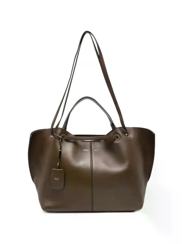 Max Mara Leather Tote Bag - Brown