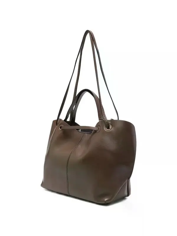 Max Mara Lambskin Leather Tote Bag
