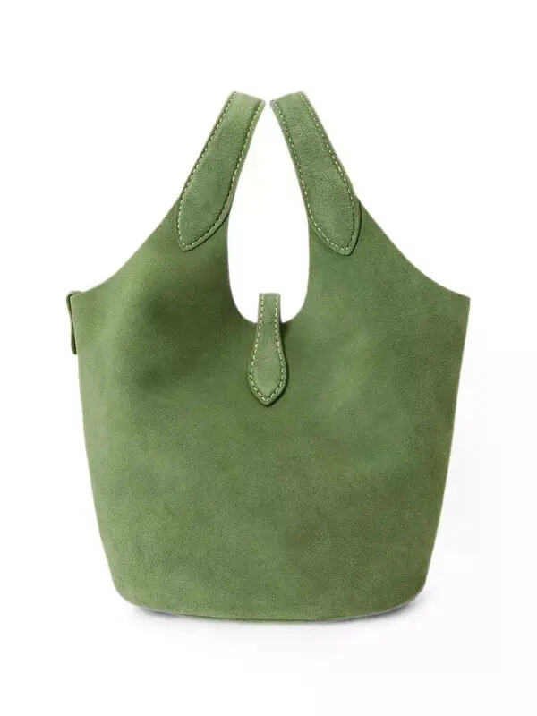 Polo Ralph Lauren Logo-embroidered Suede Tote Bag - Green