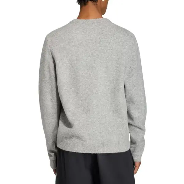 Adidas Trefoil Essentials Knit Pullover - Medium Grey Heather